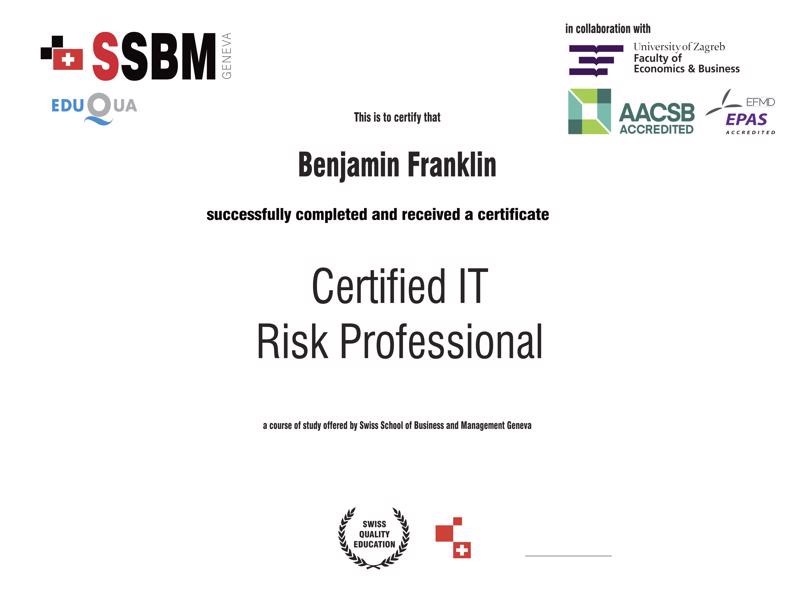 Certified Risk Professional - Swiss School of Business and Management ...