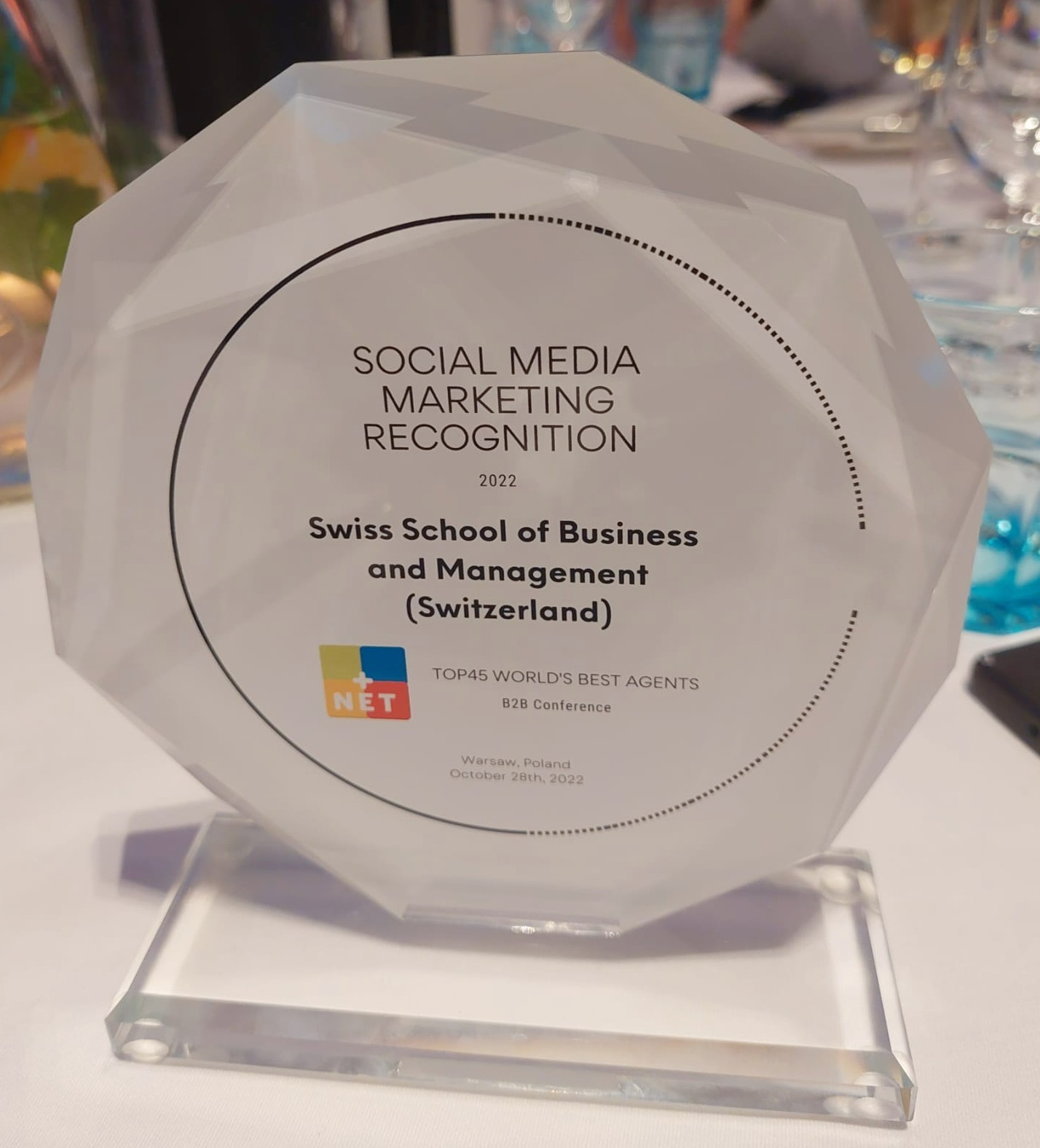 SSBM Geneva receives social media marketing recognition award! - Swiss ...